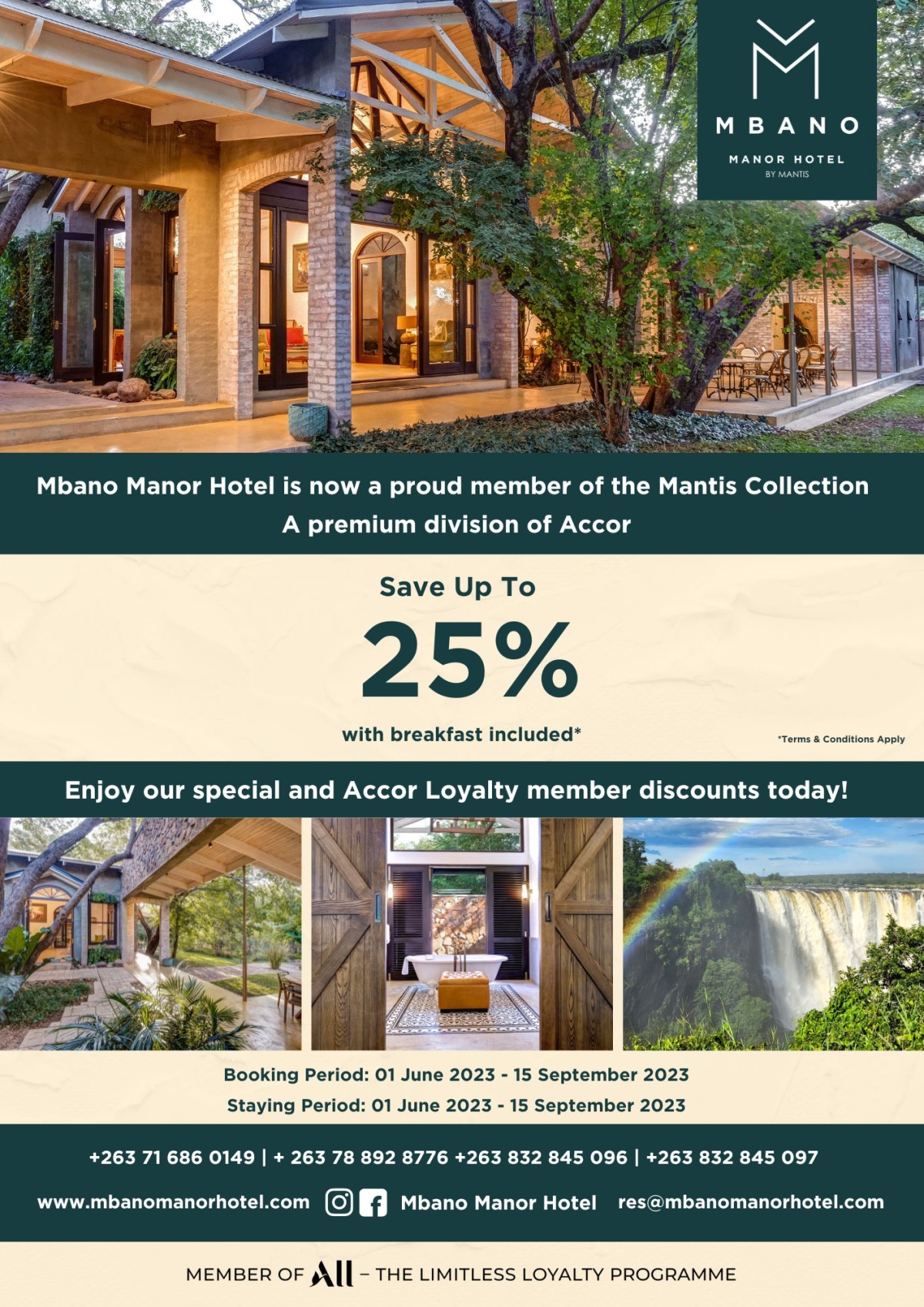 Experience Mbano Manor Hotel | Luxury Accommodation in Victoria Falls