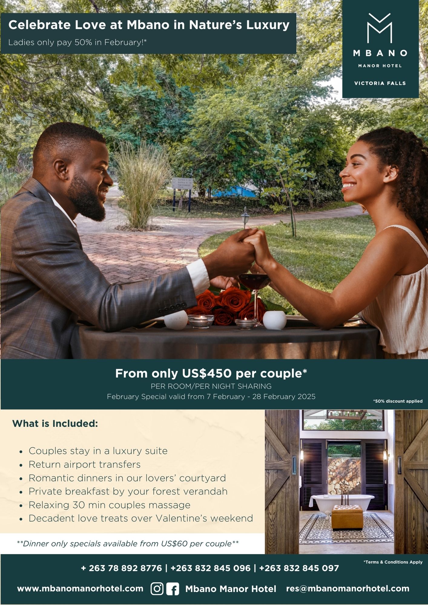 Experience Mbano Manor Hotel | Luxury Accommodation in Victoria Falls